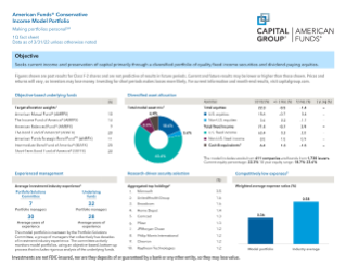 American Funds® Conservative Income Model Portfolio