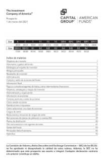 Prospectuses - The Investment Company of America